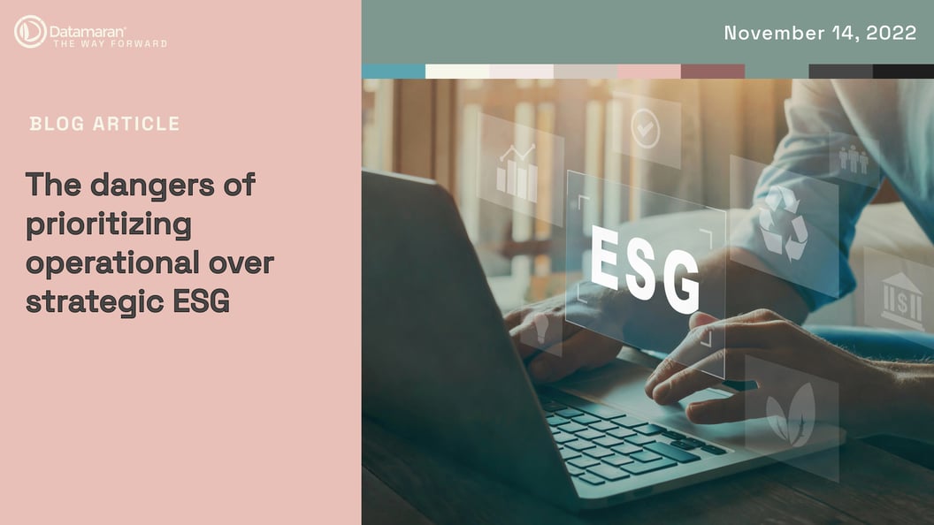 Finding the right ESG technology to execute on your objectives