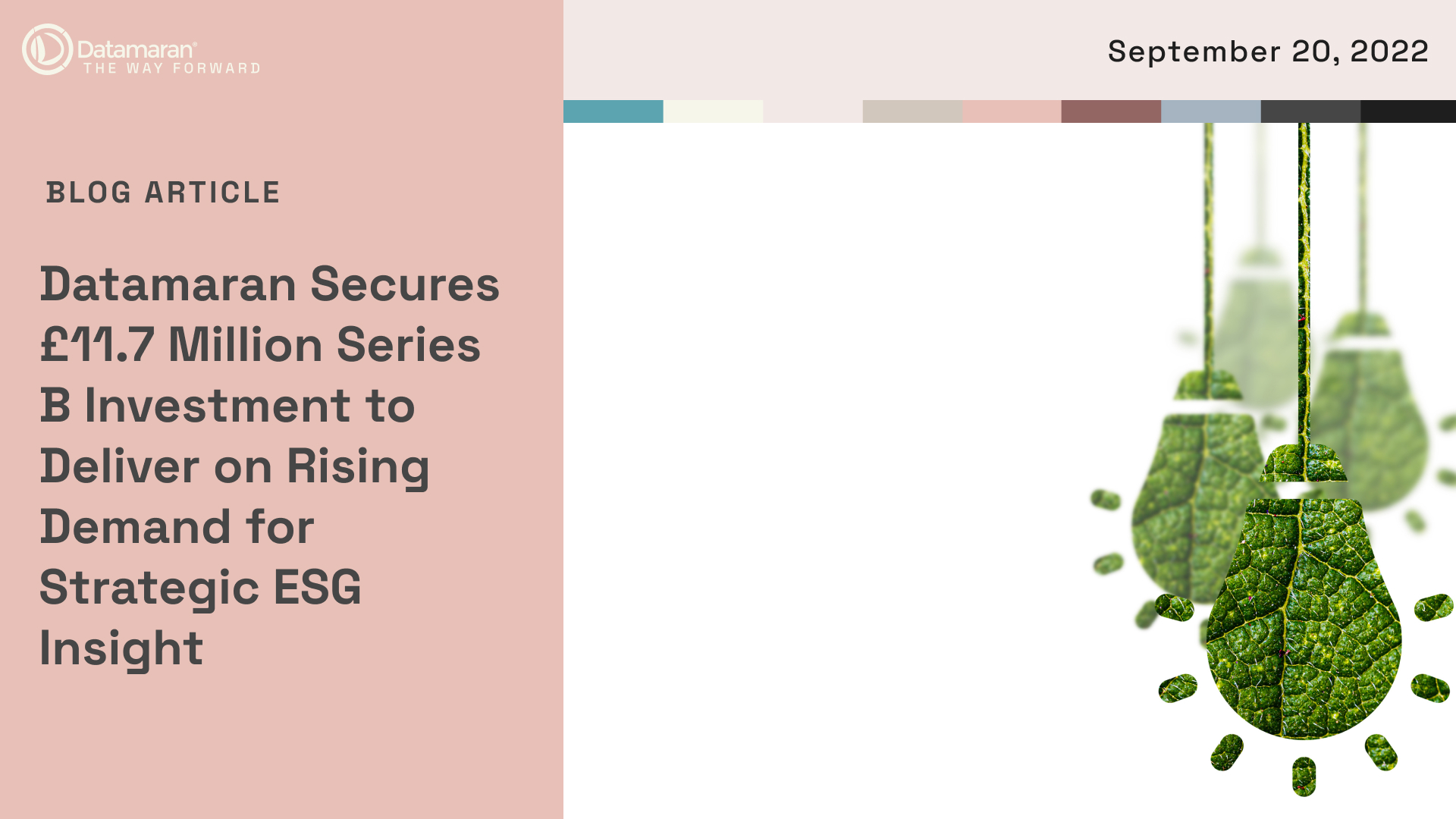 Datamaran Secures £11.7 Million Series B Investment to Deliver on ...