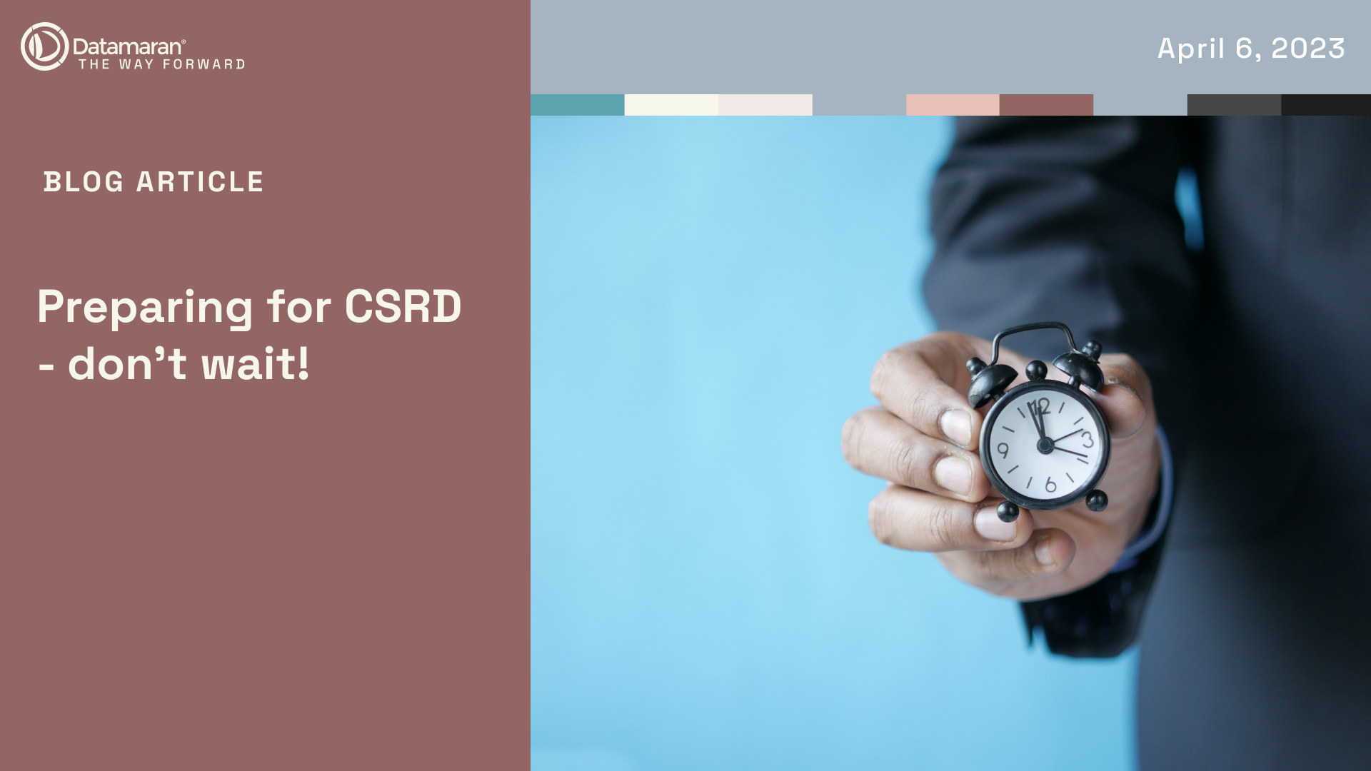 Preparing for CSRD - don’t wait!
