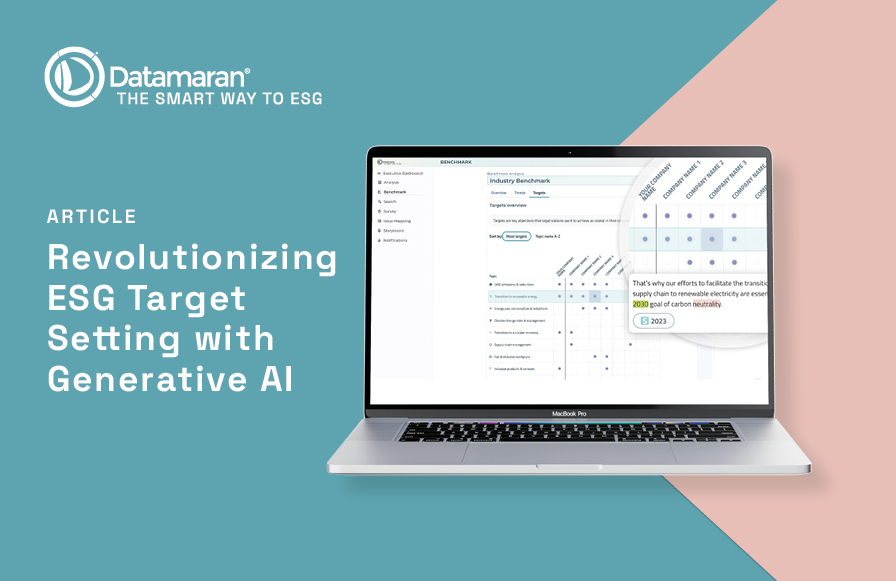 Revolutionizing ESG Target Setting with Generative AI