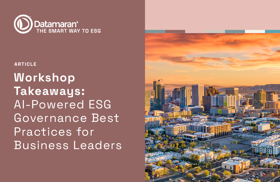 Workshop Takeaways: AI-Powered ESG Governance Best Practices for ...
